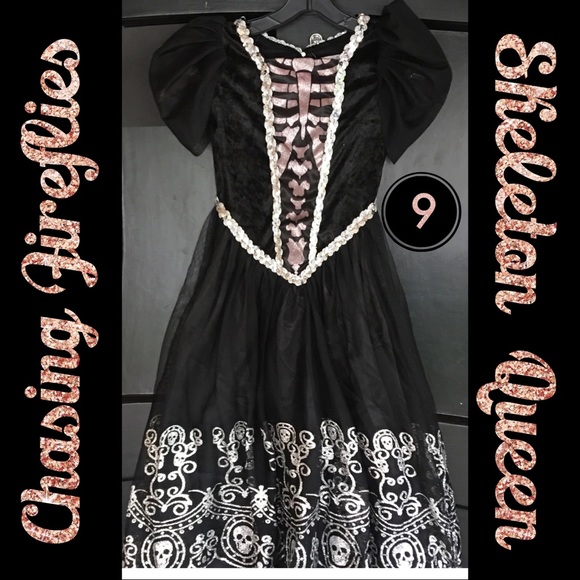 Chasing Fireflies | Costumes | Skeleton Queen Costume Short Sleeve ...